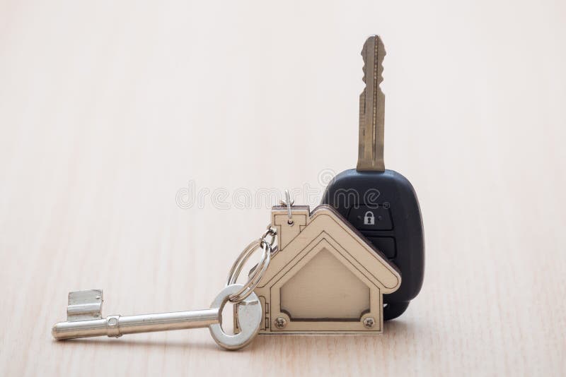 Car and House Keys on Table. Concept of Success Stock Image - Image of ...