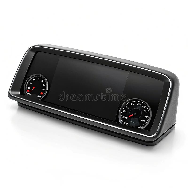 Car HUD Display Gadget on White Background Stock Illustration ...