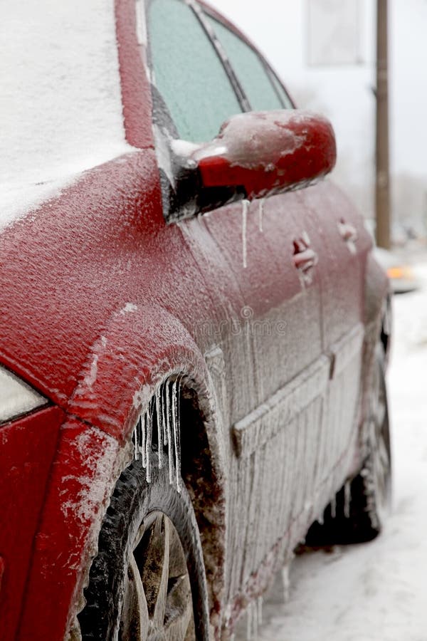 Car in ice stock image. Image of disaster, vehicle, white - 18866205