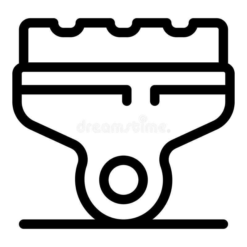 Car Ice Scraper Removing Ice from Windshield Using Handle Stock Vector ...