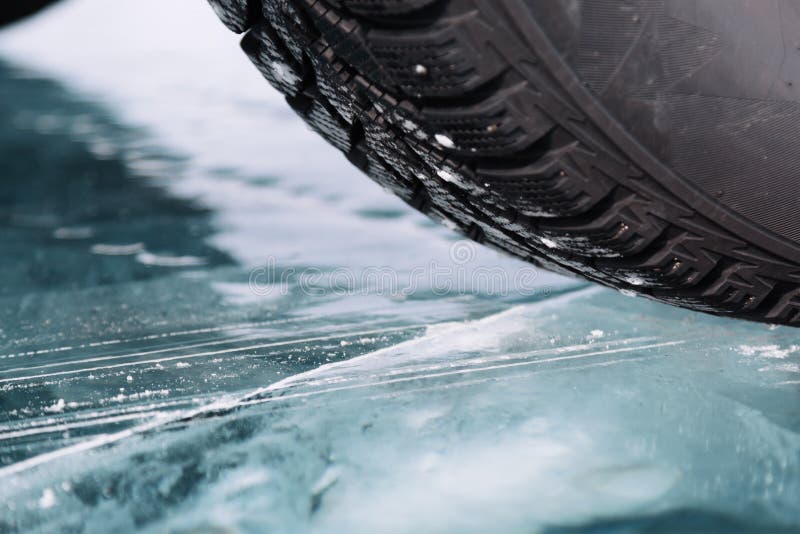 The car on ice stock photo. Image of design, black, temperature - 30765474