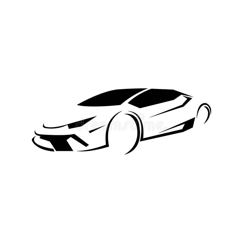 Car Icon Logo Vector Design Template Stock Vector - Illustration of ...