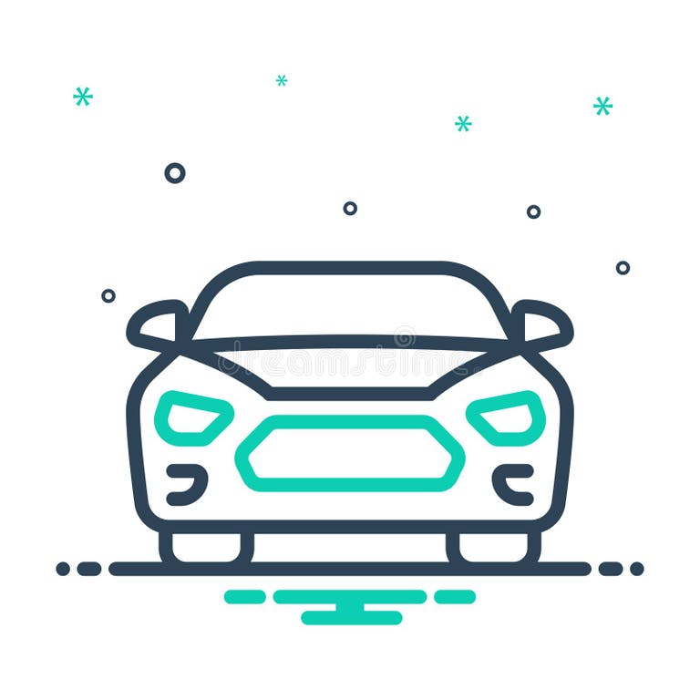 Mix Icon for Car, Runabout and Carriage Stock Vector - Illustration of ...