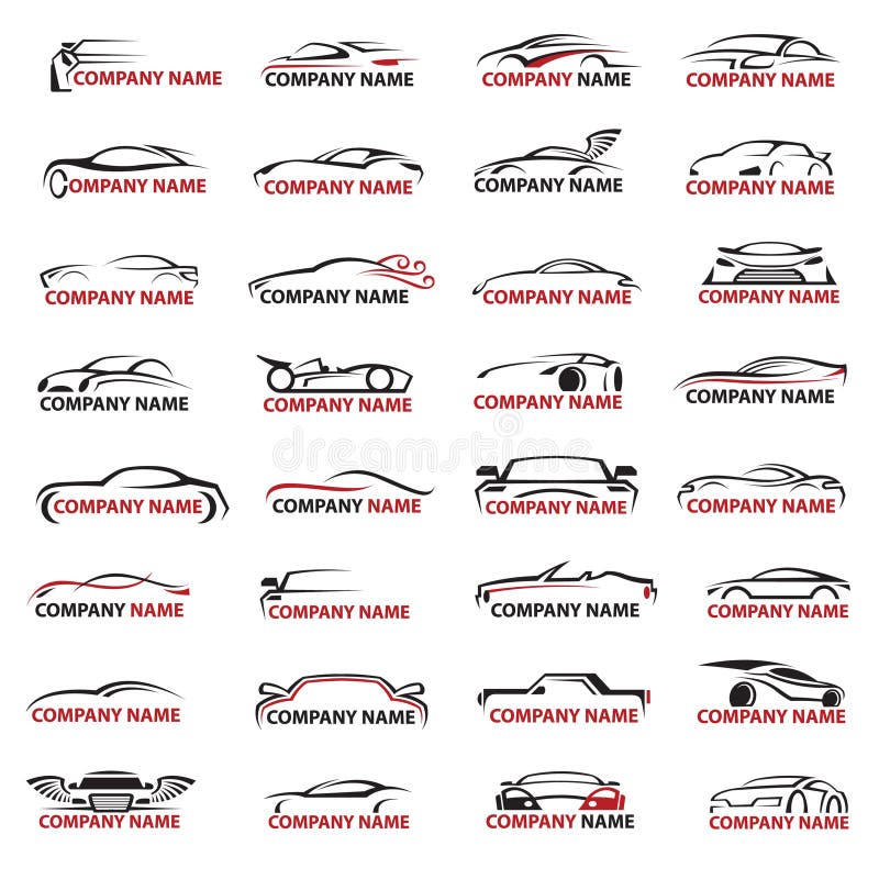 Car icon set stock vector. Illustration of logo, industry - 54519577