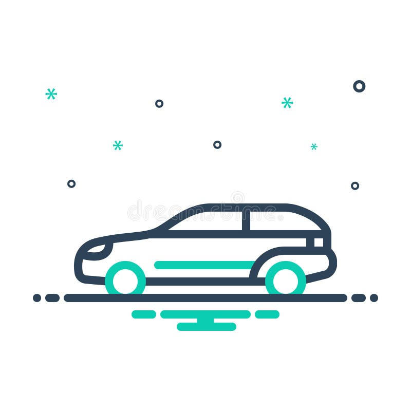 Mix Icon for Car, Transport and Automotive Stock Vector - Illustration ...