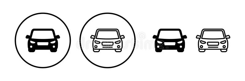 Car icon. Car sign. sedan stock vector. Illustration of transport ...