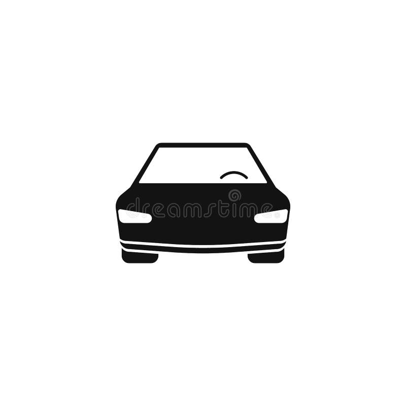 Car Icon Vector. Simple Black Car Vector Stock Illustration ...