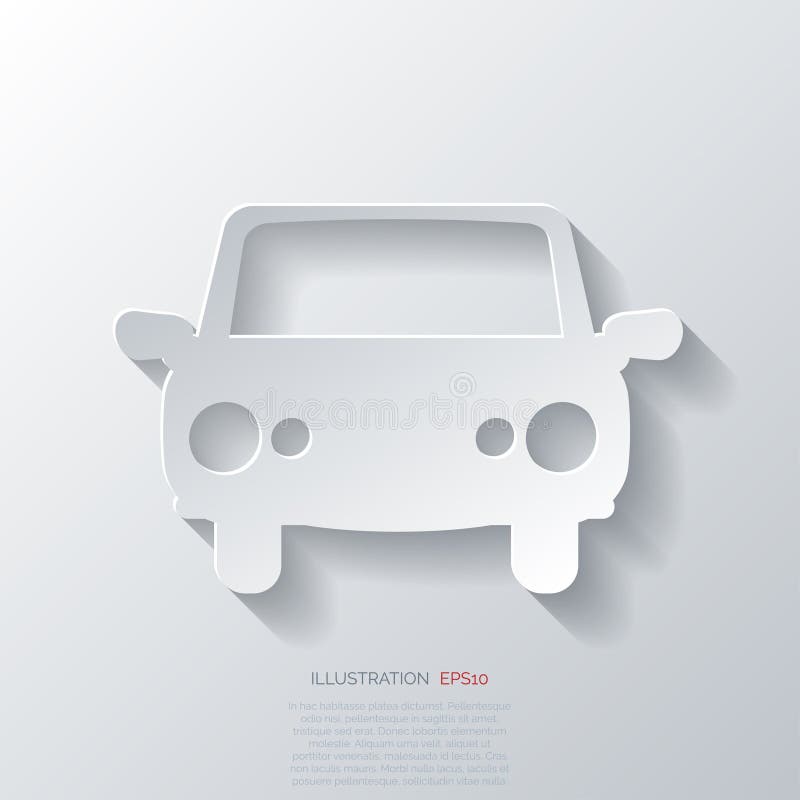 Car Icon Web Vector Illustration. Stock Vector - Illustration of ...