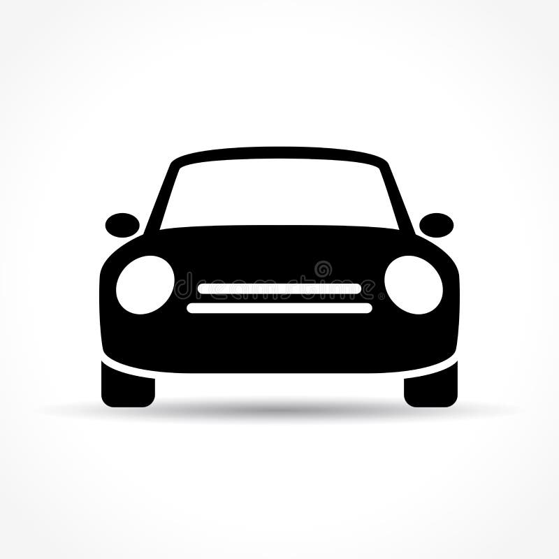 Car Icon on White Background Stock Vector - Illustration of graphic ...