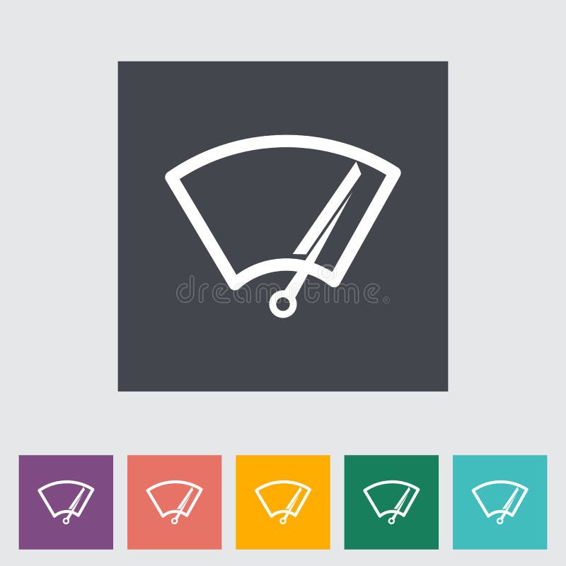 Car icon wiper. stock vector. Illustration of manual - 92001074
