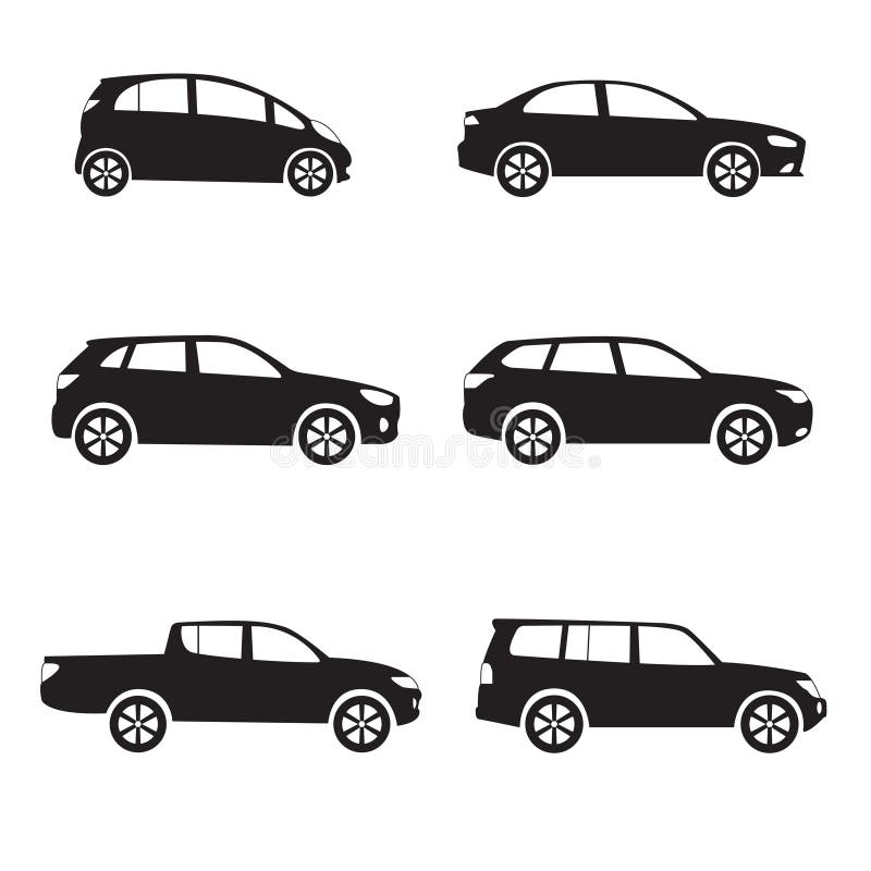 Car icons set. stock vector. Illustration of automobile - 49087185