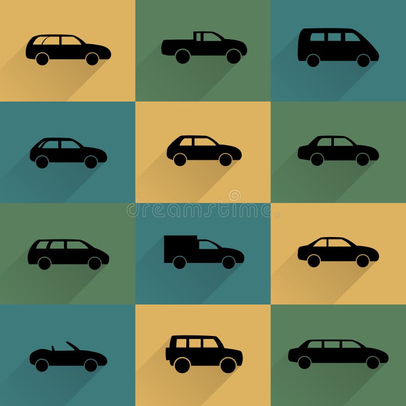 Car icons set stock vector. Illustration of pictogram - 62504184