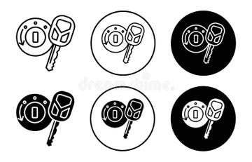 Ignition Switch Ignition Key Stock Illustrations – 429 Ignition Switch ...