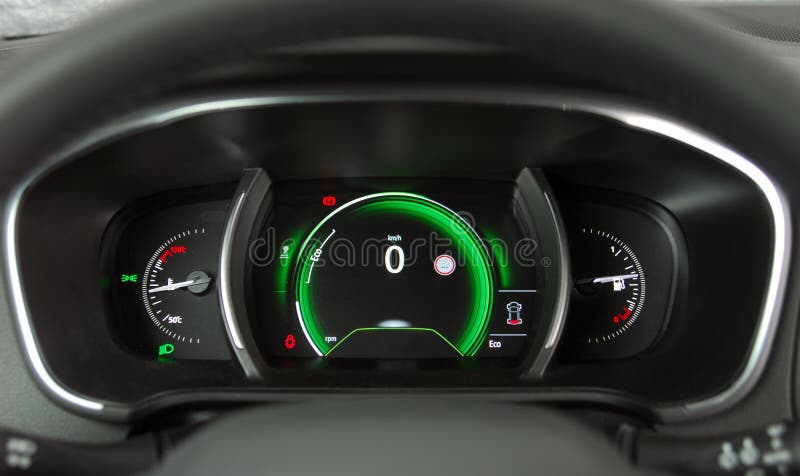 Car illuminated dashboard stock image. Image of accelerate - 82794011