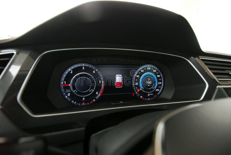 Car illuminated dashboard stock image. Image of temperature - 79914877