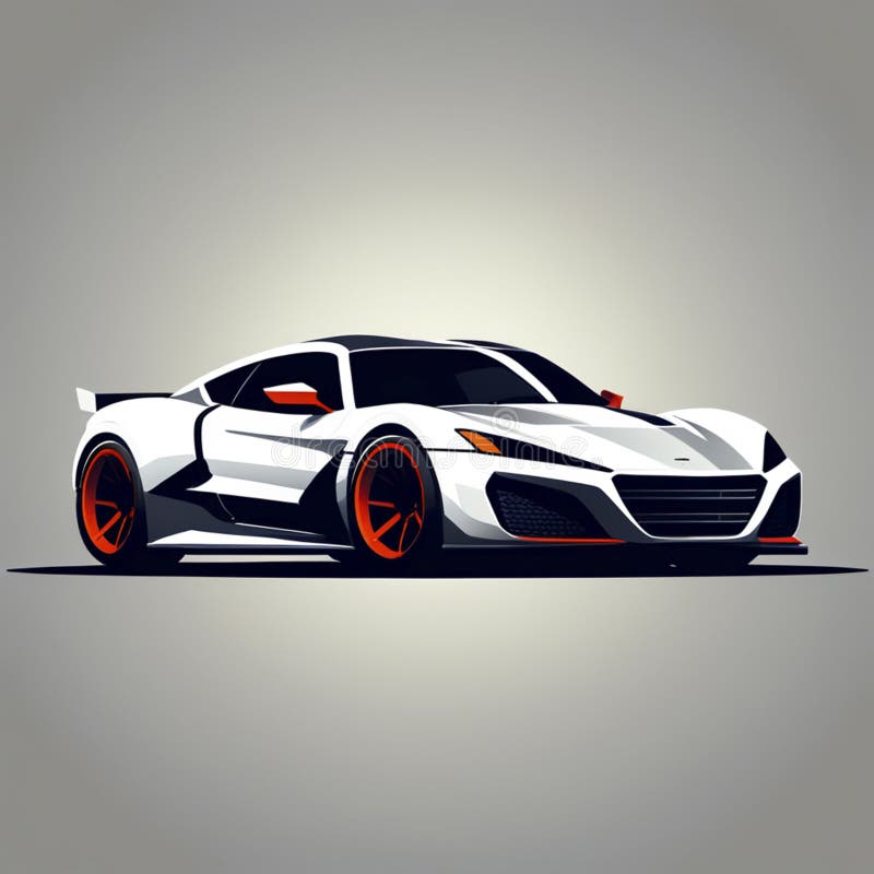 Car Illustration Cartoon stock illustration. Illustration of front ...