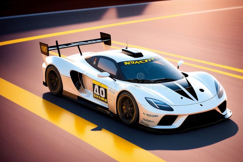 Car Illustration, Race, Car Elements Stock Illustration - Illustration ...