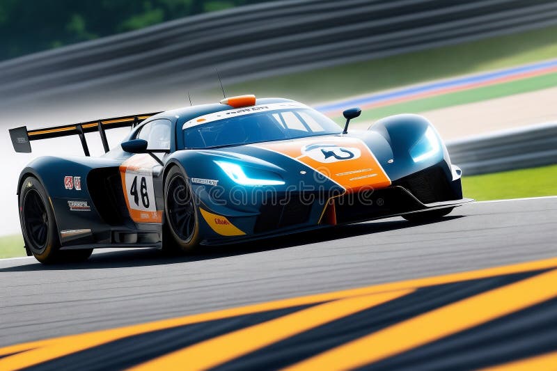 Car Illustration, Race, Car Elements Stock Illustration - Illustration ...