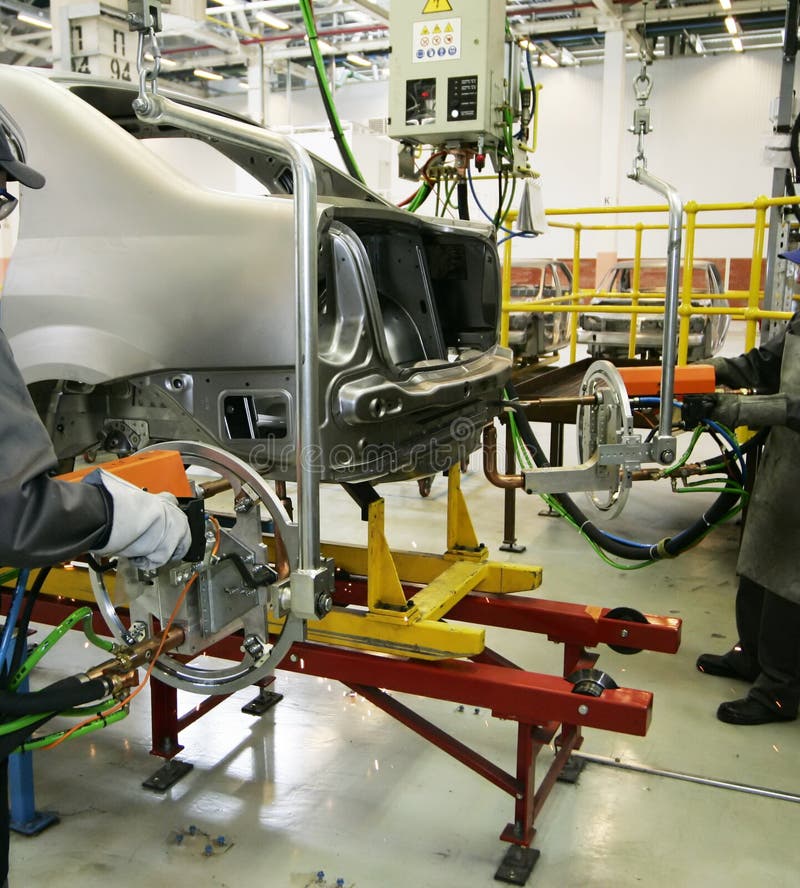Automotive Industry Manufacture Stock Image - Image of cars, industry ...