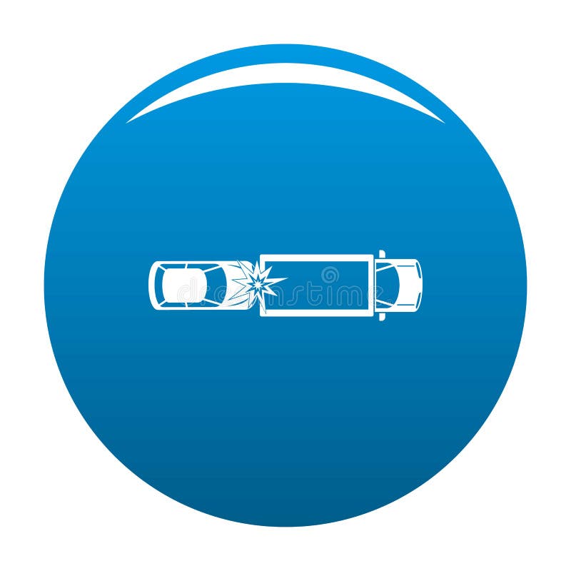 Car Injury Icon Vector Blue Stock Vector - Illustration of injury ...