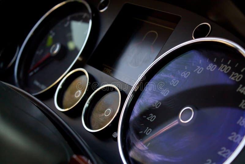 Car Instrumental Panel Abstract Stock Image - Image of fuel, modern ...