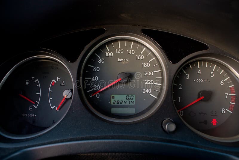 Car instrumental panel stock image. Image of engine, dial - 75406875