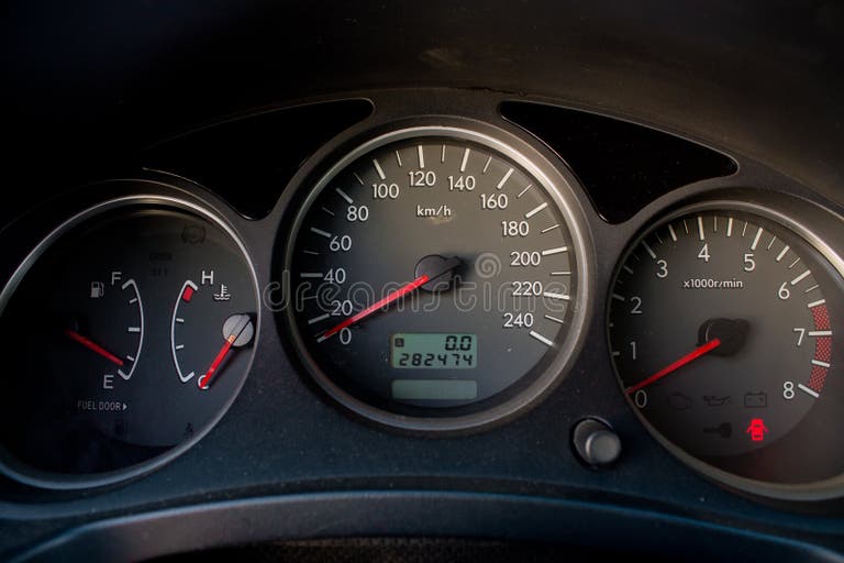 Car instrumental panel stock image. Image of automobile - 75410545