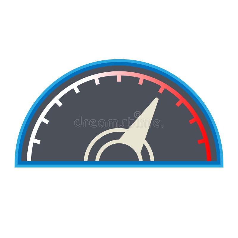 Car Instruments Icon or Sign Stock Vector - Illustration of kilometer ...