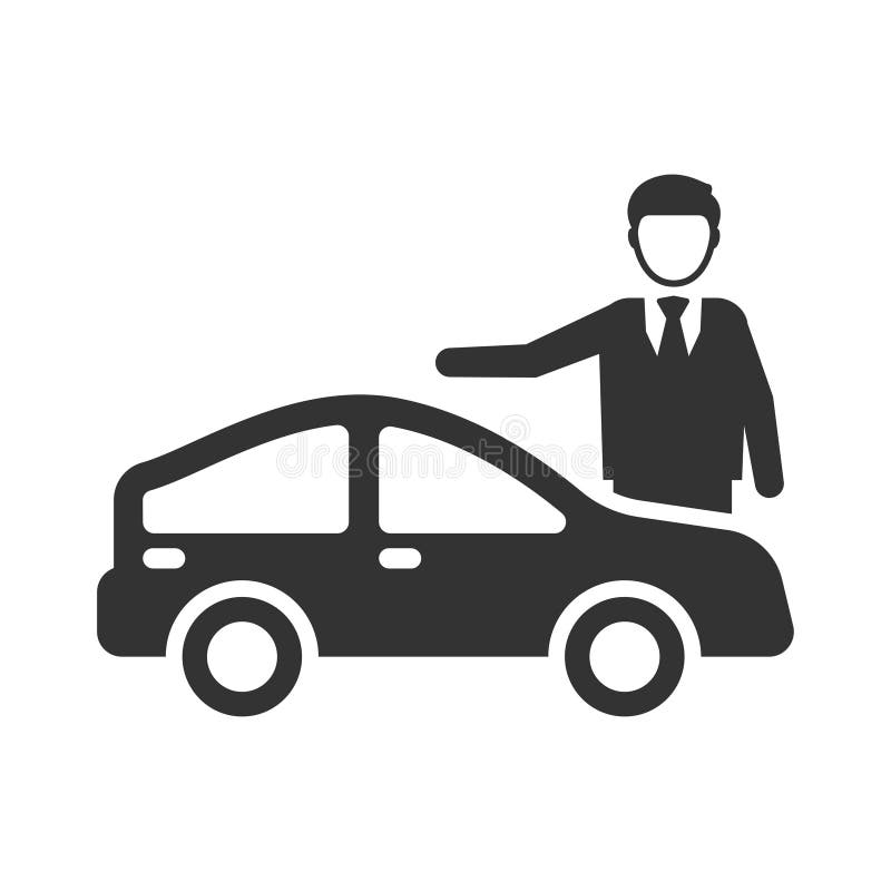 Car insurance agent icon stock vector. Illustration of dealership ...
