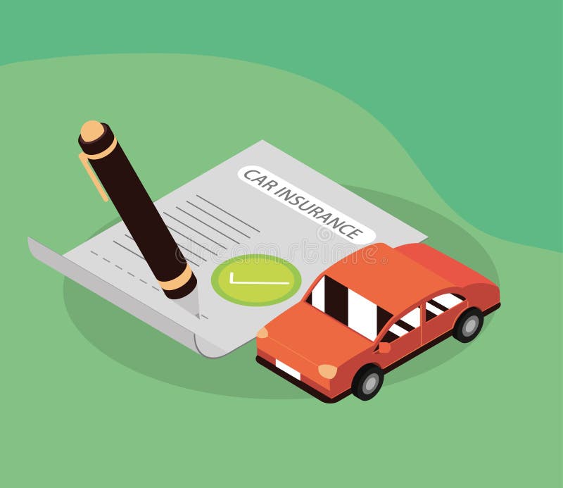 Car insurance check mark stock vector. Illustration of list - 236053024