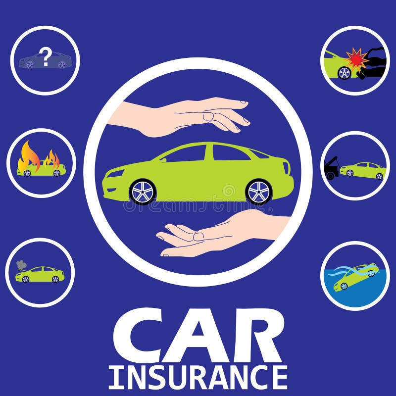 Car insurance stock vector. Illustration of insurance - 61009729