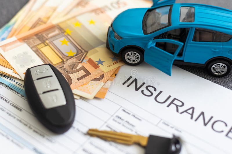 Car Insurance Claim Form and Toy Car Stock Photo - Image of claim ...