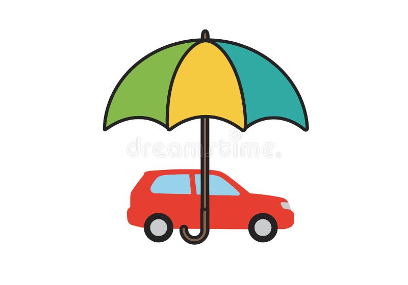 Car Insurance Clip Art. stock illustration. Illustration of yellow ...