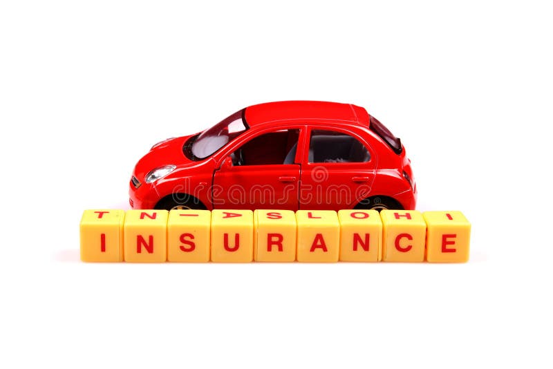 Car Insurance Concept Isolated on White Background Stock Illustration ...