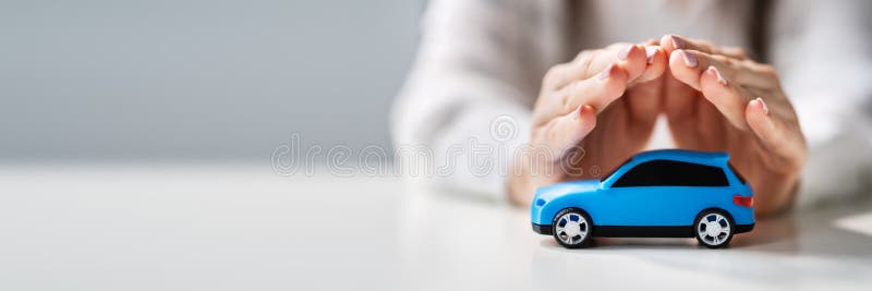Car Insurance Concept. Secure Auto Stock Photo - Image of miniature ...