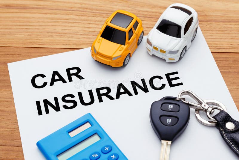Car Insurance Concept on Wood Table Stock Image - Image of legal ...
