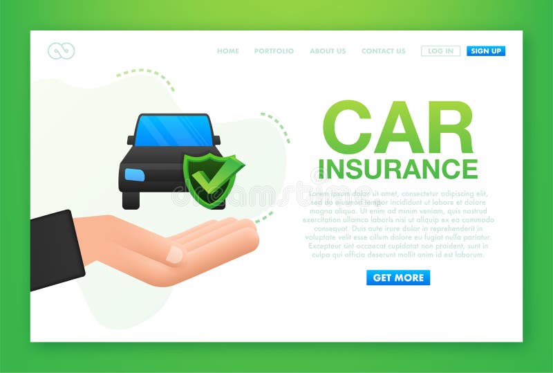 Car Insurance Contract Document Over Hands. Shield Icon. Protection ...