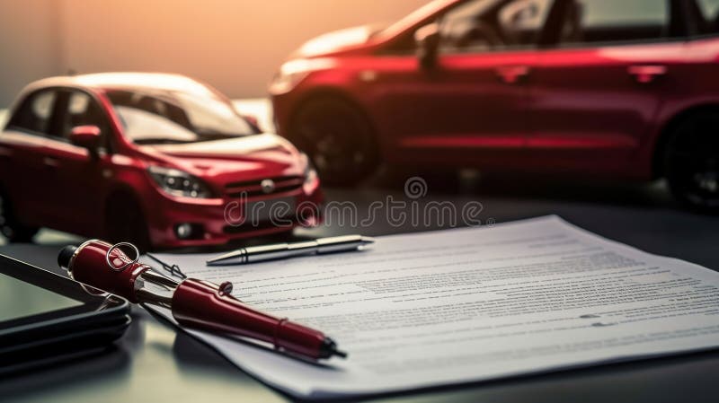 Car Insurance Form. AI Generative Stock Illustration - Illustration of ...