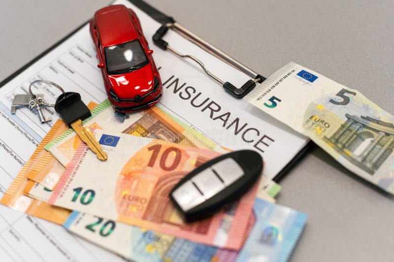 Car Insurance Form with Model and Policy Document Stock Photo - Image ...