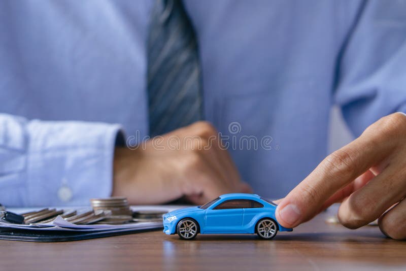 Car Insurance.Insurance Officer Hands Protect Car from Accident Stock ...