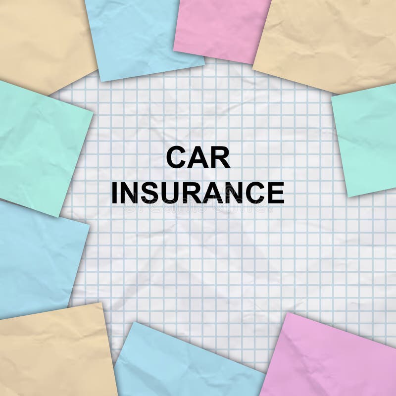 Car Insurance Policies Safety Coverage Concept Stock Illustration ...