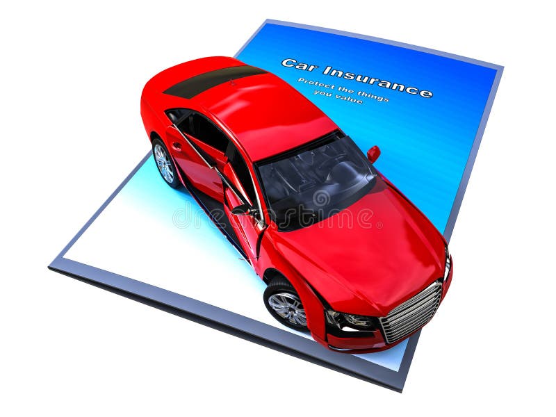 Car insurance brochure stock illustration. Illustration of blue - 75715177