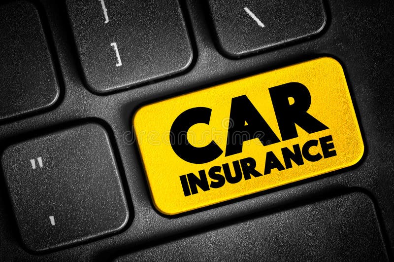 Car Insurance Text Button on Keyboard, Concept Background Stock Photo ...