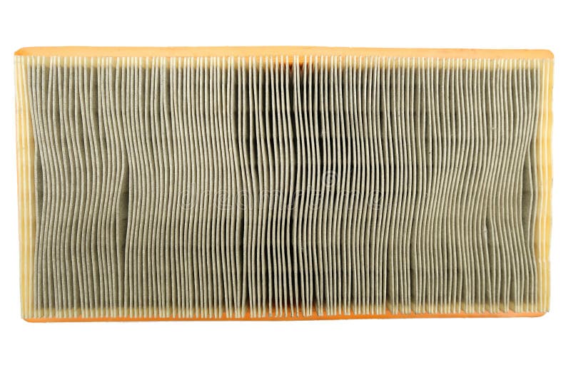 Car Intake Air Filter on a White Background Stock Image - Image of ...