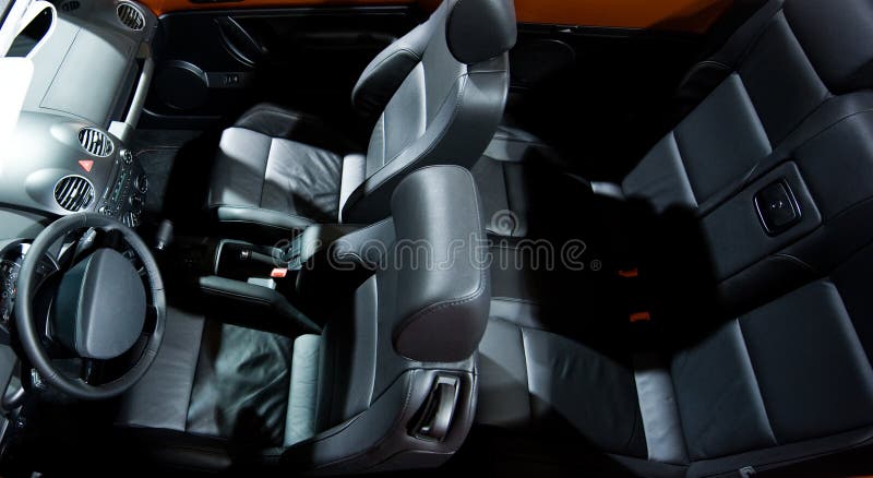 Luxury car interior stock image. Image of silver, interior - 31587939
