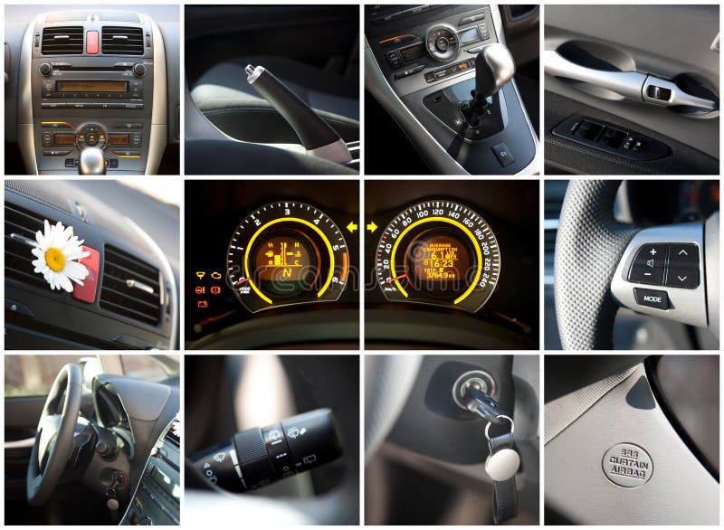 Car interior details stock photo. Image of automotive - 9566856