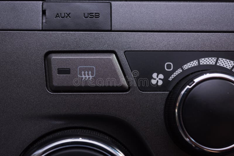Car Interior Air Conditioning Buttons Stock Photo - Image of automatic ...
