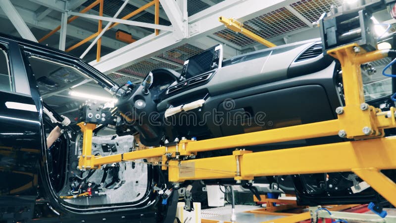Car Interior Assembling Process at a Car Factory Stock Video - Video of ...