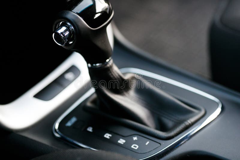 Car Interior. Automatic Transmission Gear Shift Stock Photo - Image of ...