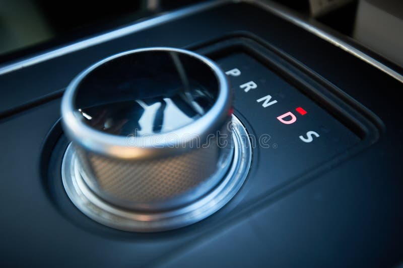 Car Interior. Automatic Transmission Gear Shift Stock Image - Image of ...